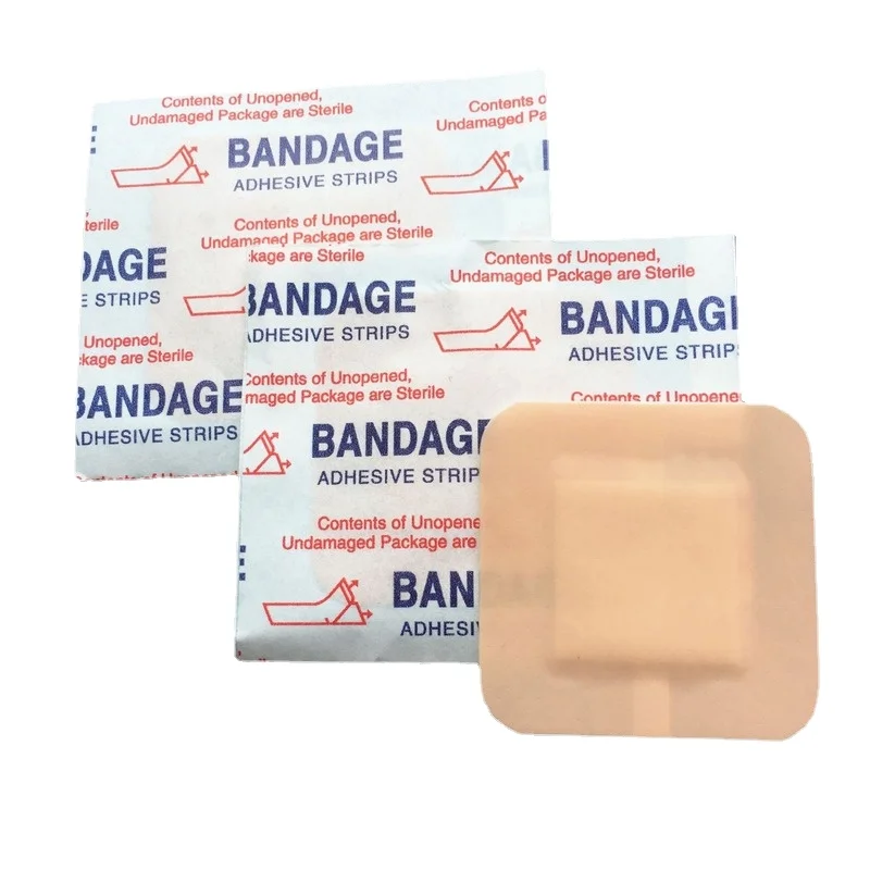 100pcs/set Square Shape Band Aid Waterproof First Aid Plaster Adhesive ...