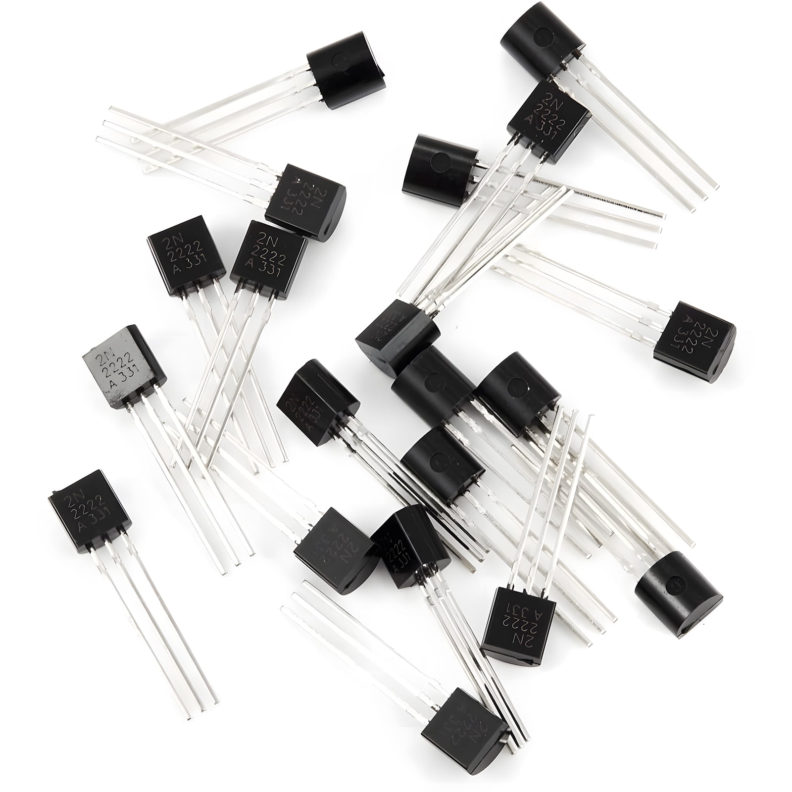 100pcs transistors 20 Values A1015 BC327 BC337 C1815 S8050 S8850 2N2222 2N2907 2N3904 2N3906 ...
