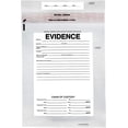 100pk Evidence Bags, 12"x16" Transparent, Tamper Resistant Closure with ...