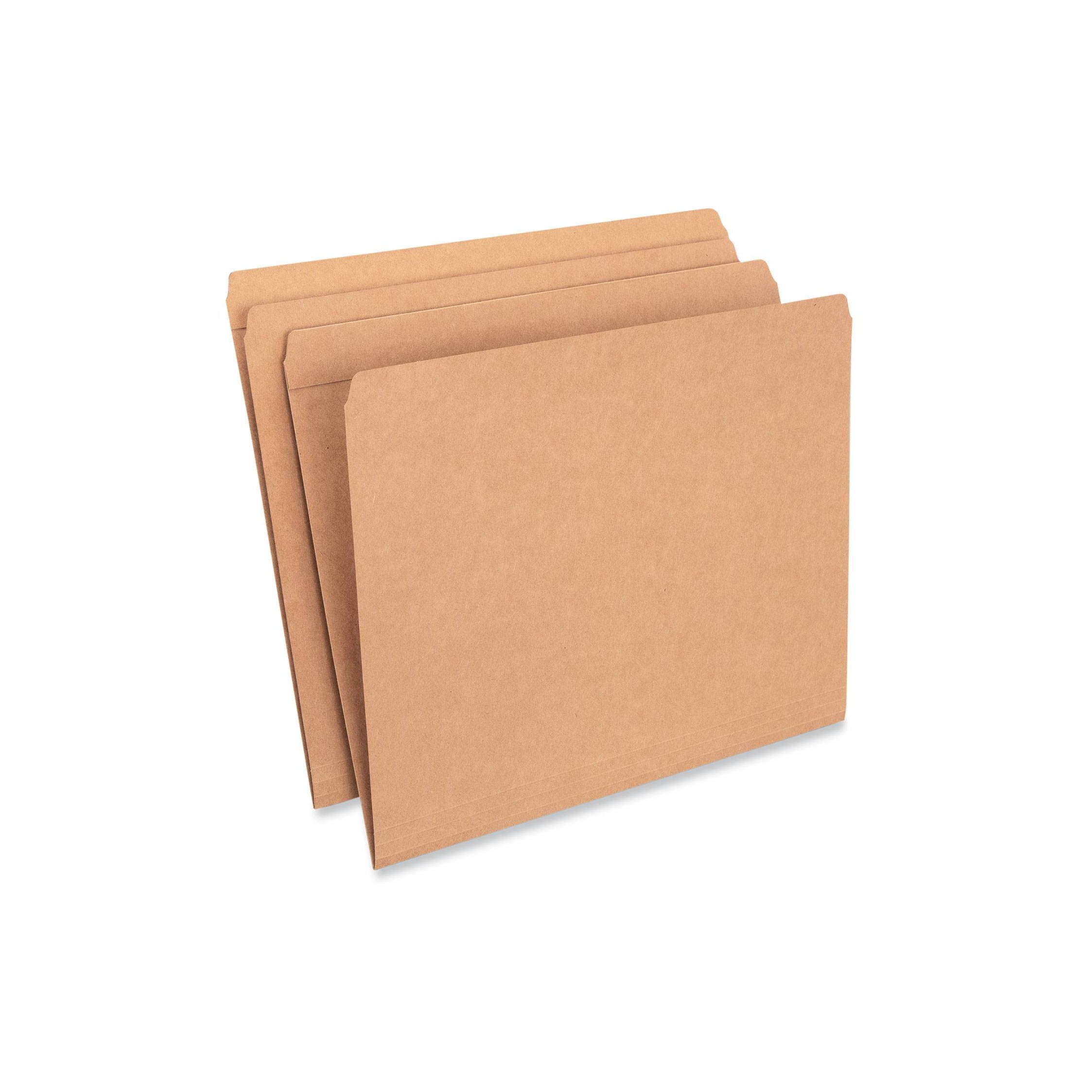 100pk Kraft Letter File Folders Top Tab: Cardstock, Non-Pronged, 150 ...