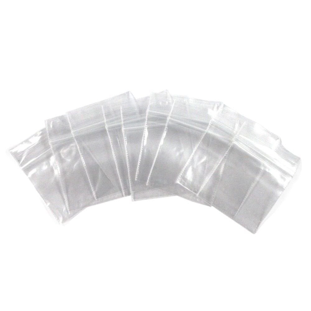 100pk Self Locking Plastic Bags 2mm Thick All Purpose Storage Bags (1 ...