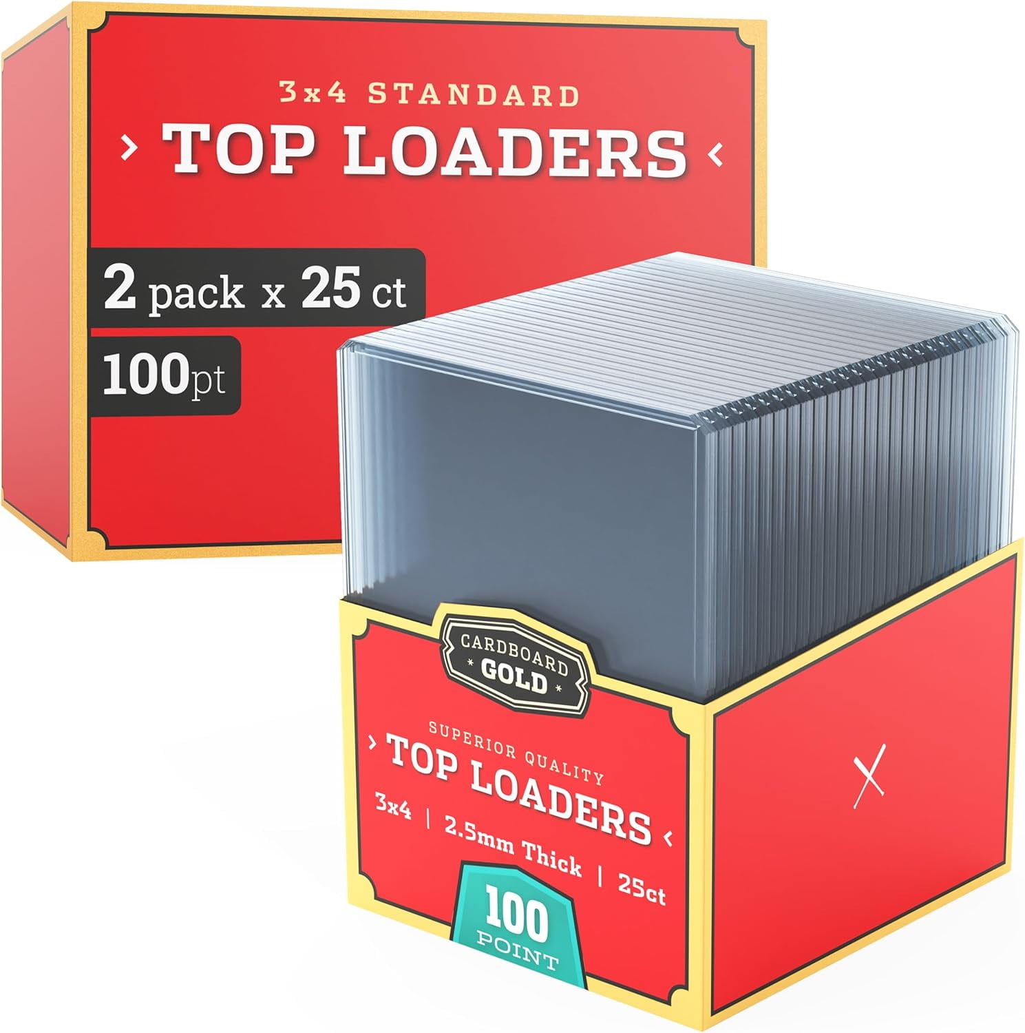 100pt Top Loaders for Cards - 250 Count - Premium 3x4 Inch Trading Card ...
