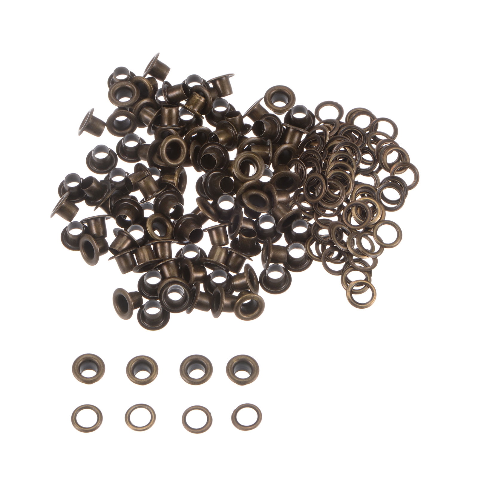 100set Grommets Kit Metal Eyelets 3mm Grommet Tool for Shoes Clothes ...