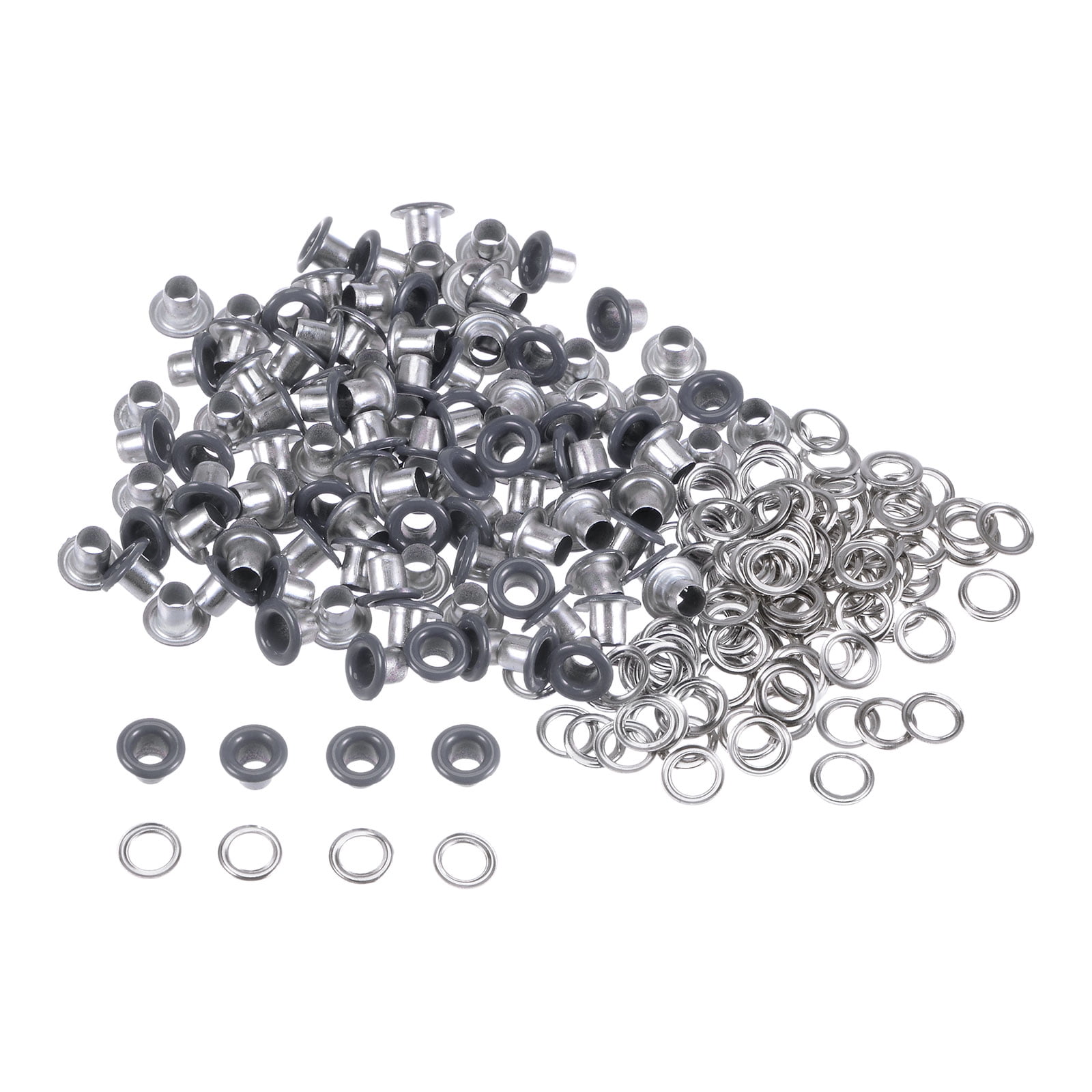100set Grommets Kit Metal Eyelets 3mm Grommet Tool for Shoes Clothes ...
