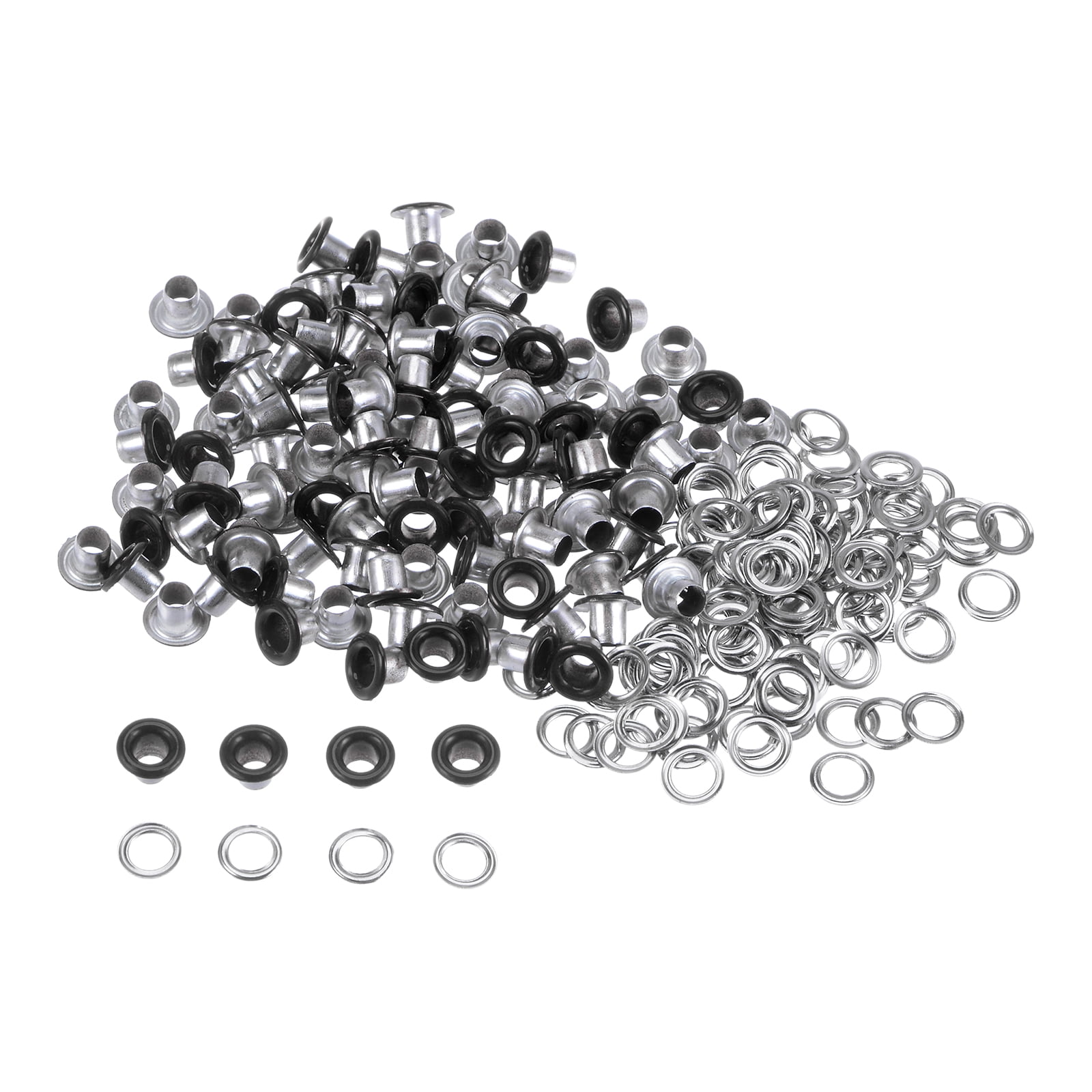 100set Grommets Kit Metal Eyelets 3mm Grommet Tool for Shoes Clothes ...