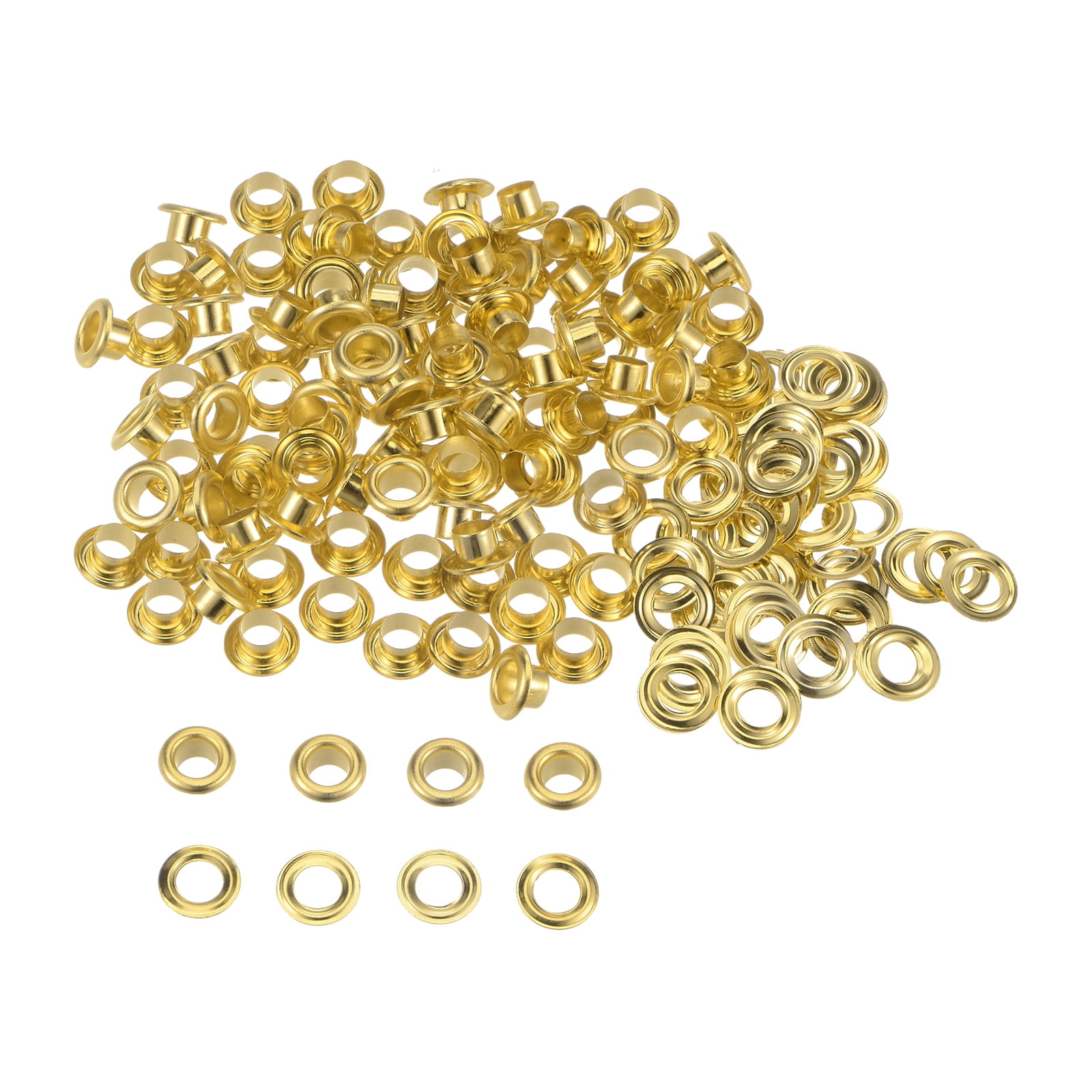 100set Grommets Kit Metal Eyelets 4.5mm Grommet Tool for Shoes Clothes ...