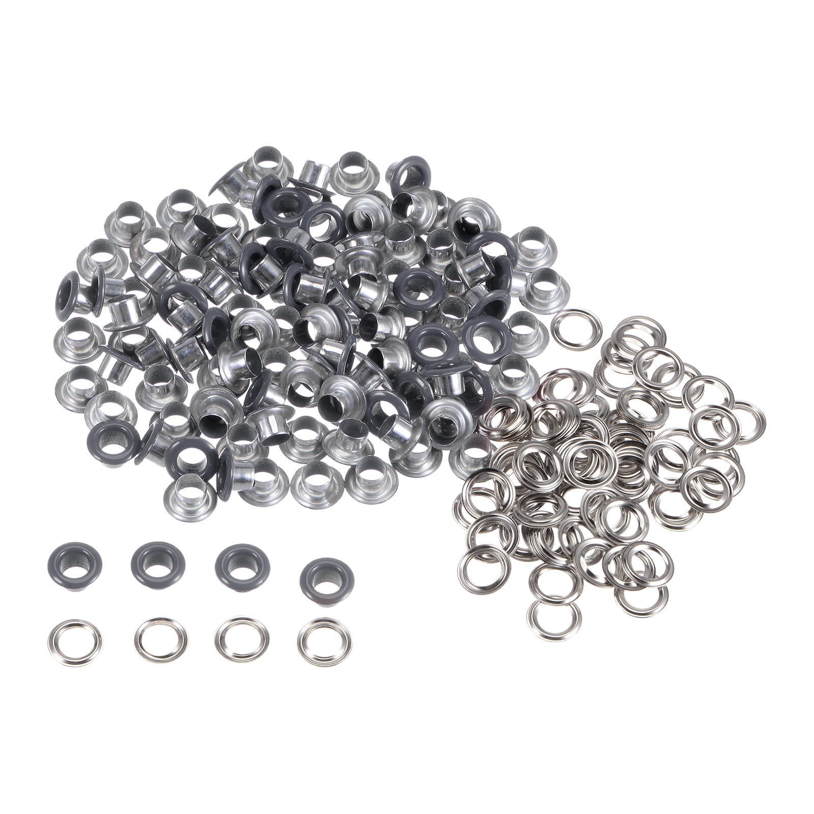 100set Grommets Kit Metal Eyelets 4.5mm Grommet Tool for Shoes Clothes ...