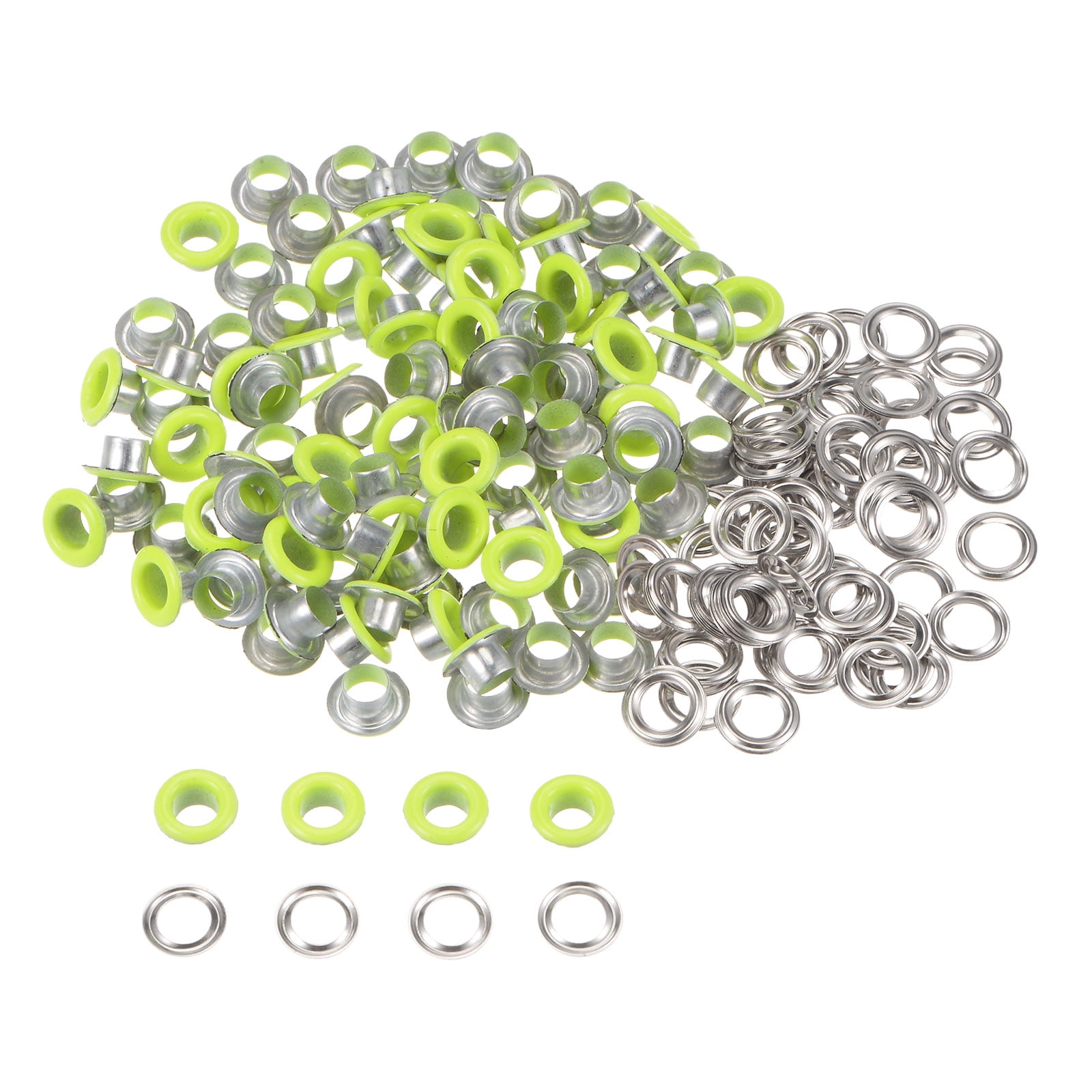 100set Grommets Kit Metal Eyelets 4.5mm Grommet Tool for Shoes Clothes ...