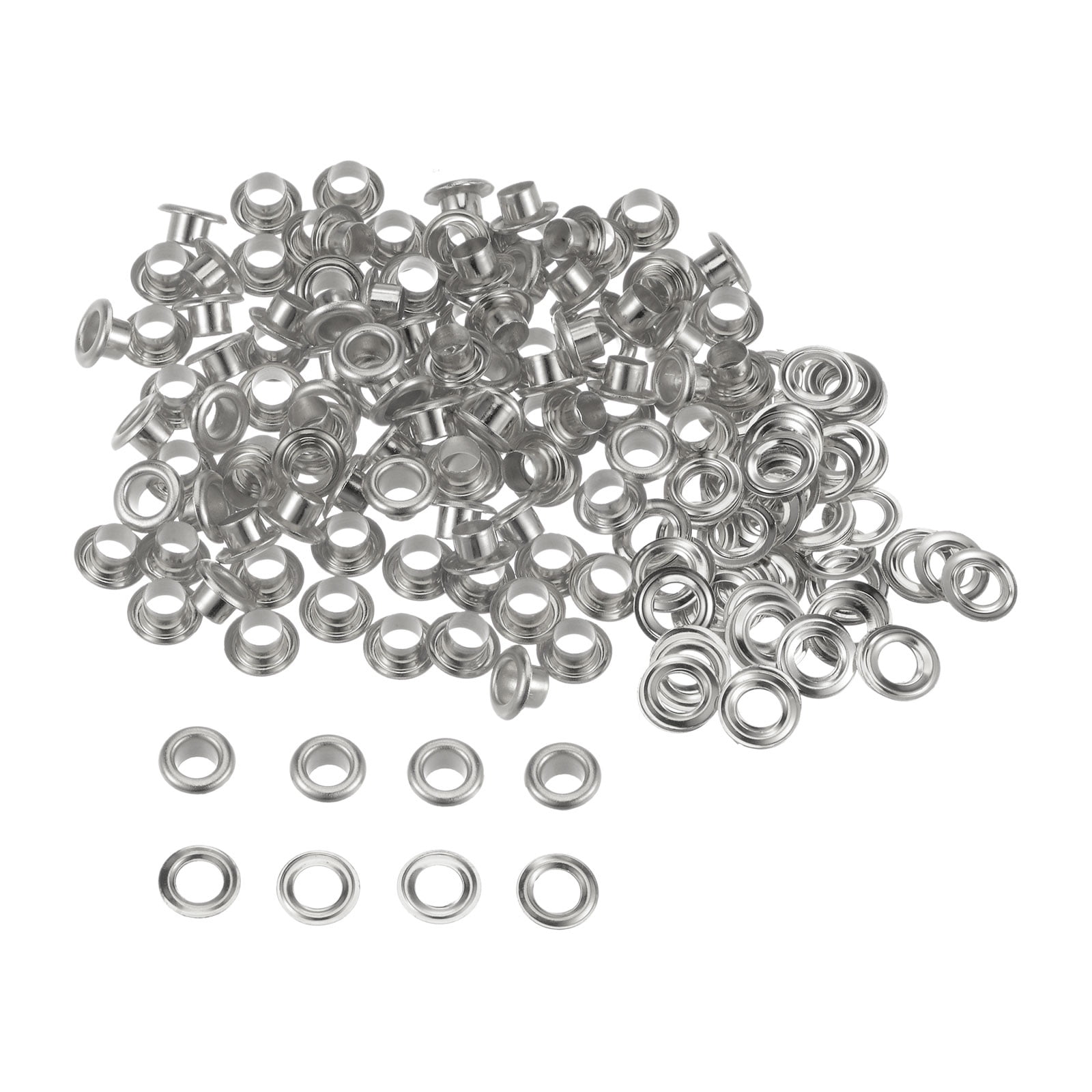 100set Grommets Kit Metal Eyelets 4.5mm Grommet Tool for Shoes Clothes ...