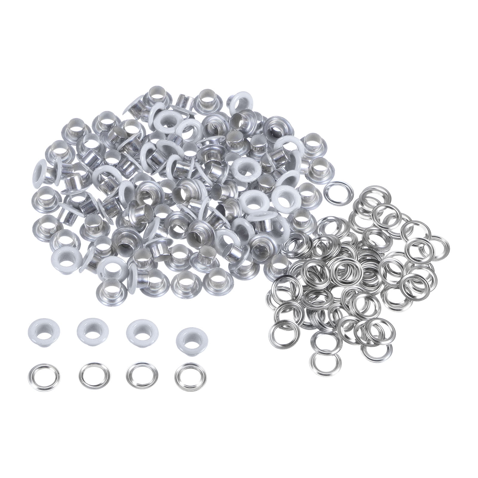 100set Grommets Kit Metal Eyelets 4.5mm Grommet Tool for Shoes Clothes ...