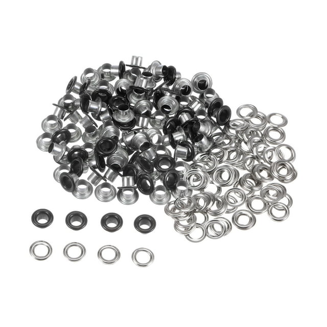 100set Grommets Kit Metal Eyelets 4mm Grommet Tool for Shoes Clothes ...