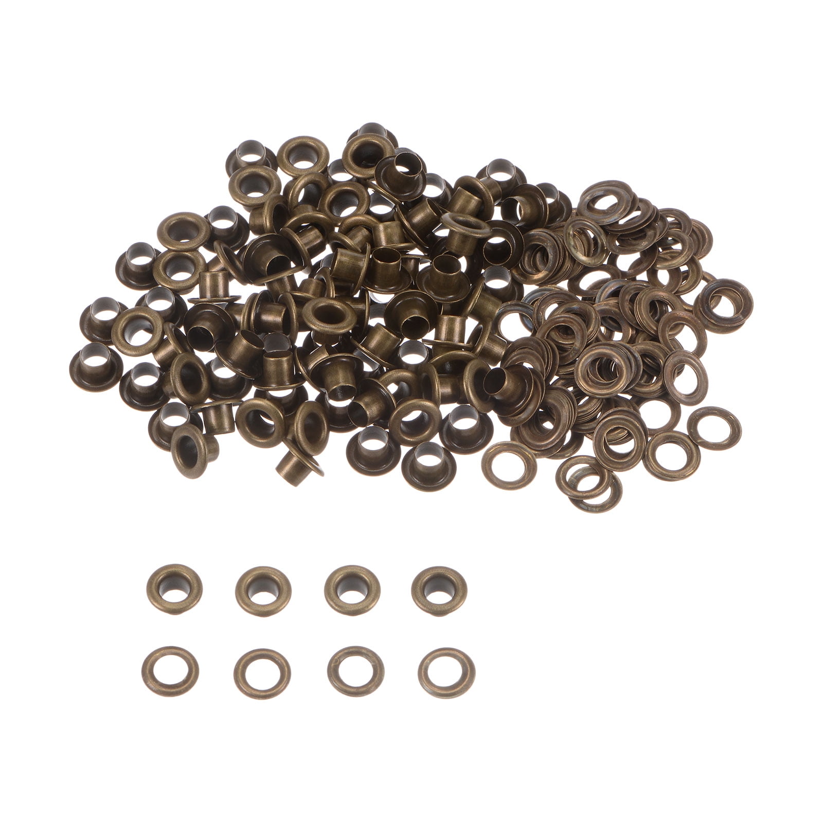 100set Grommets Kit Metal Eyelets 4mm Grommet Tool for Shoes Clothes ...