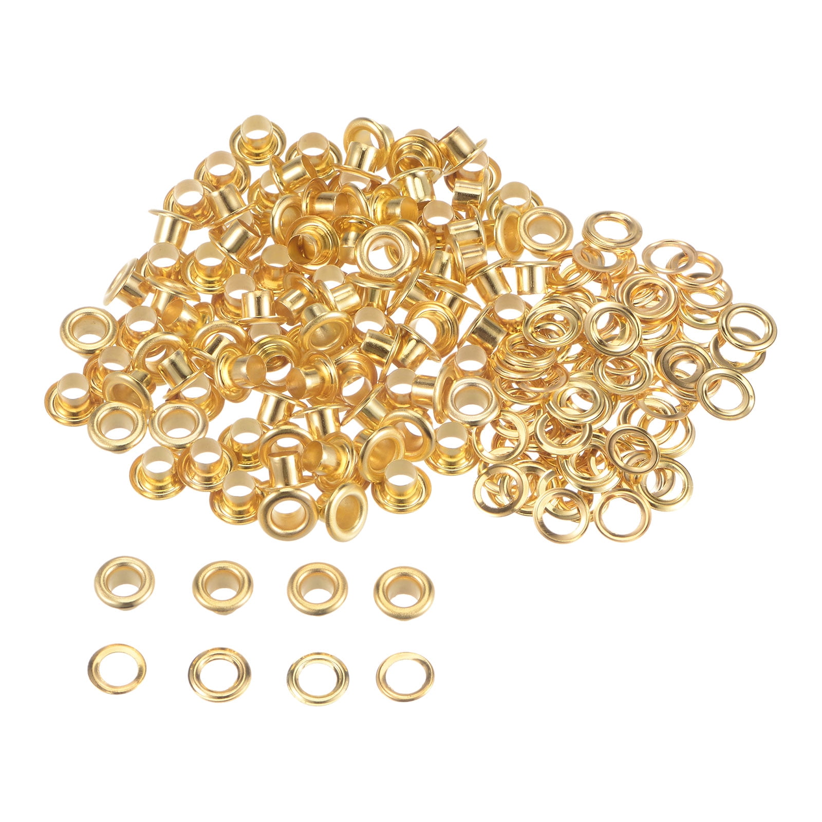 100set Grommets Kit Metal Eyelets 4mm Grommet Tool for Shoes Clothes ...