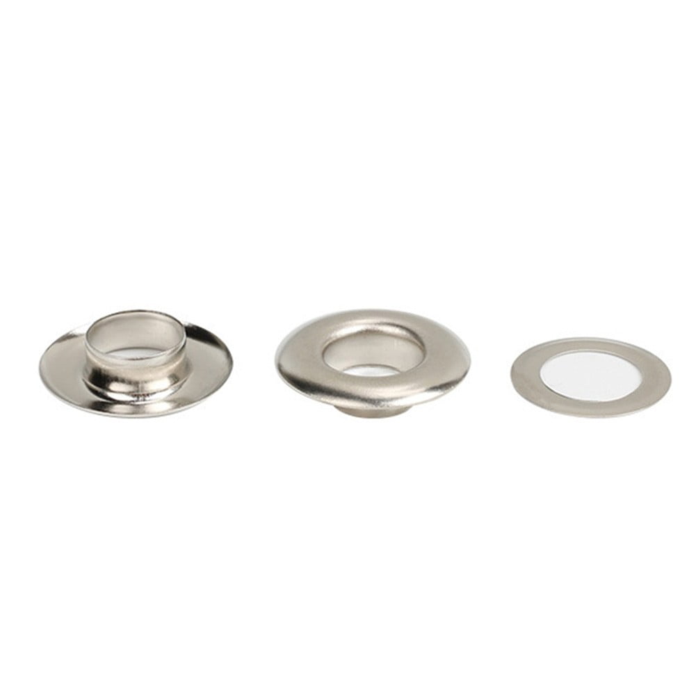 100set Metal High Grommet Eyelets With Washer Shoes Assortment Kit Hole ...