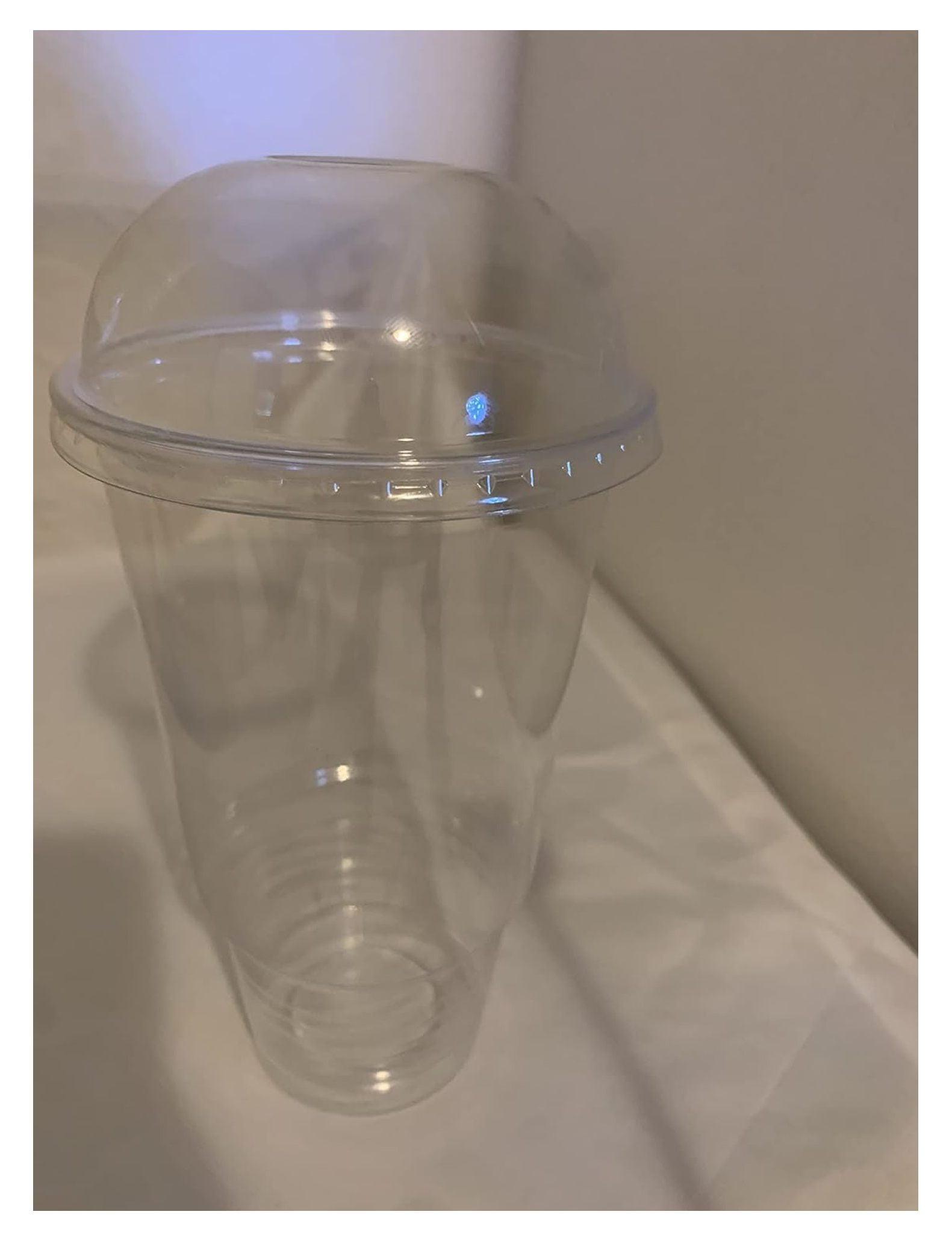 100sets 32oz. Plastic Ultra Clear Cups with dome lids is for cold ...