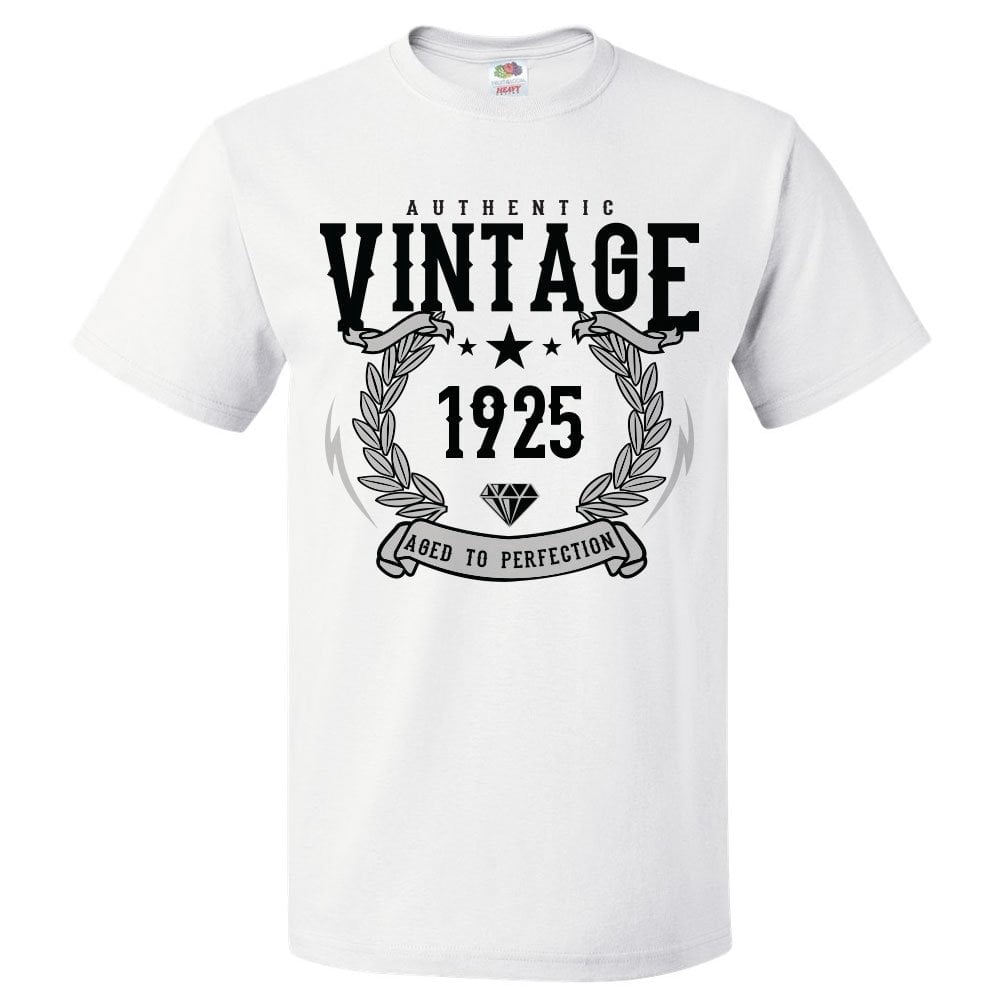 101st Birthday Gift For 101 Year Old 1925 Aged To Perfection T Shirt ...