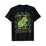 100th Day Of School Shirt 100 Days Time Flies Frog Student T-Shirt ...