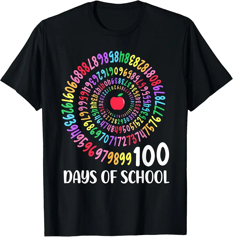 100th Day of School 100 Days Math Number Teacher Kids T-Shirt - Walmart.com