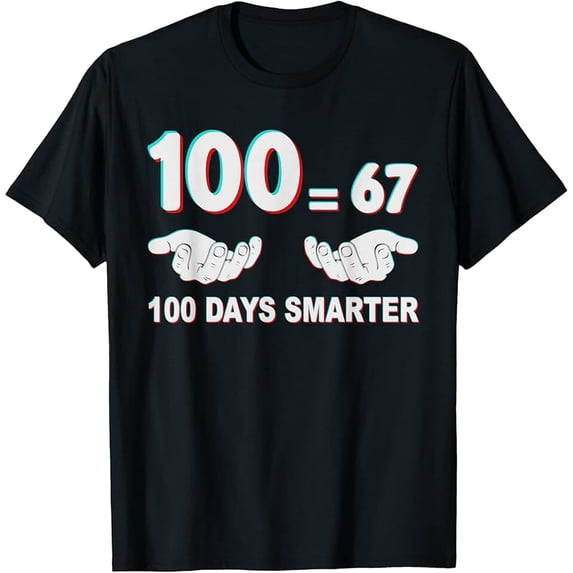 100th Day of School Funny Math Graphic for Teacher Unisex Short Sleeve ...