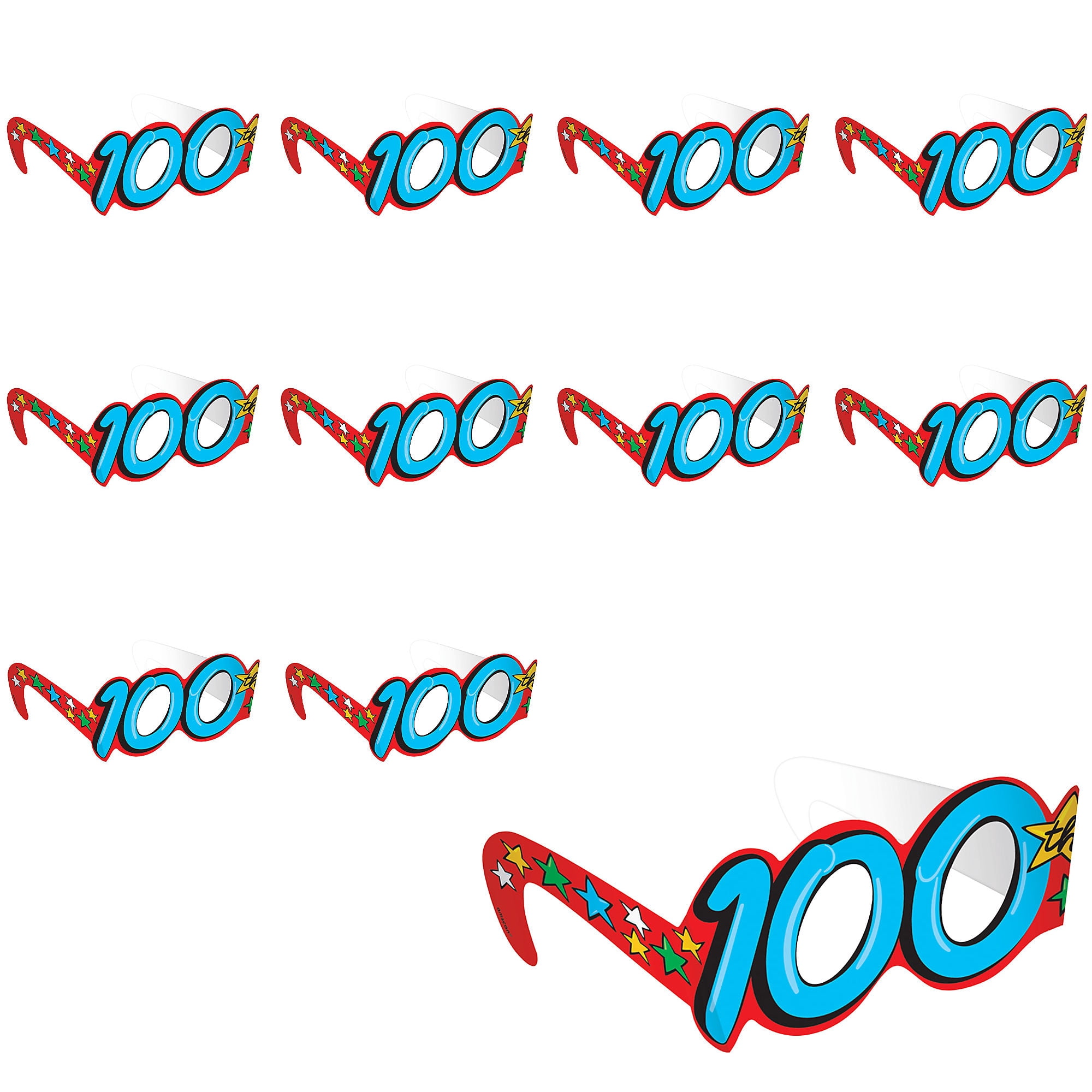 100th Day of School Glasses 12ct - Walmart.com