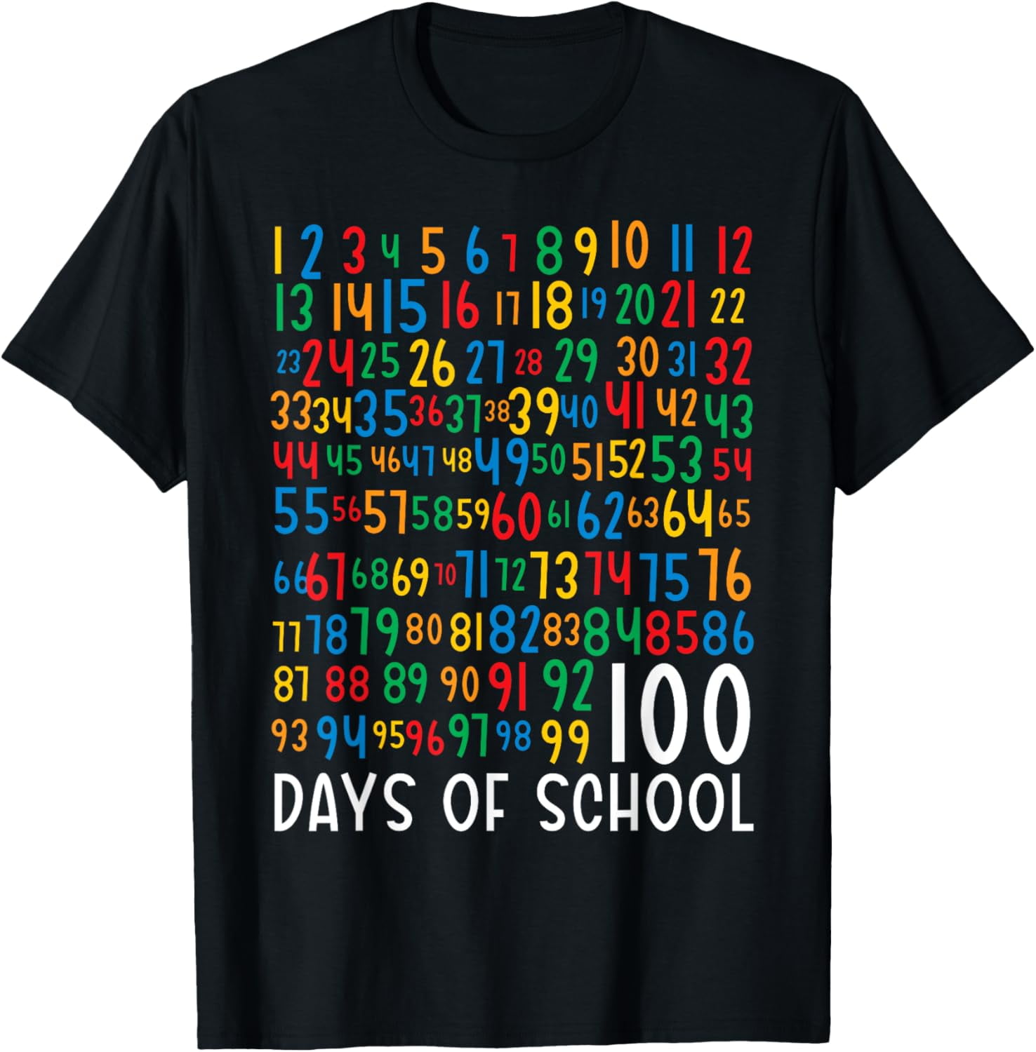 100th Day of School Kids 100 Days Learning Math Numbers T-ShirtMen's ...