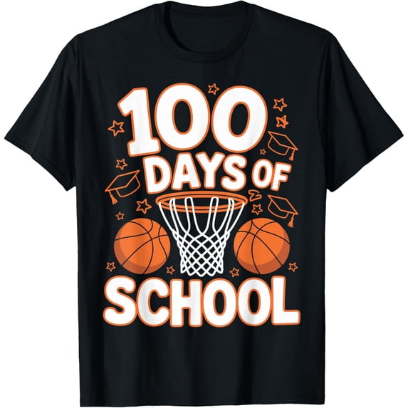 100th Day of School Teacher Basketball 100 Days of School T-Shirt ...