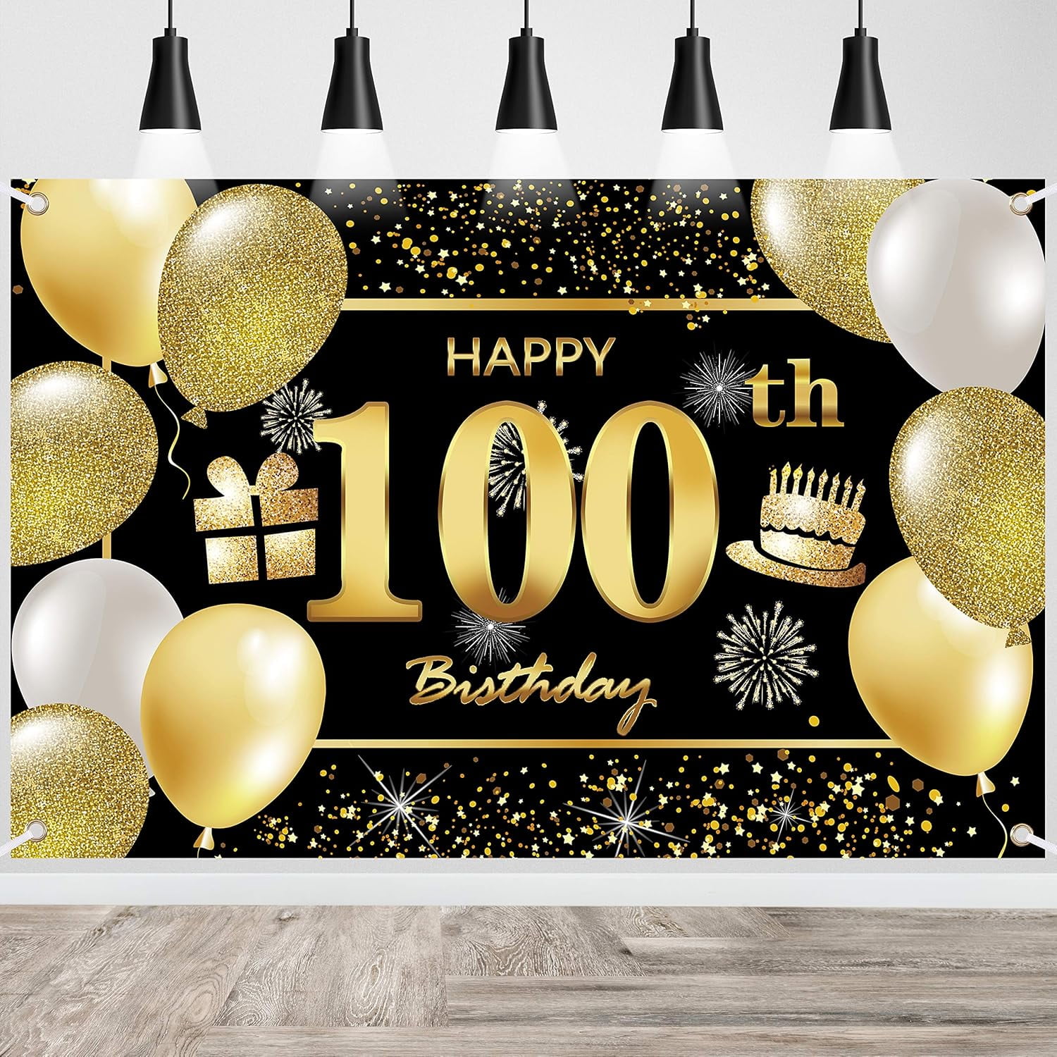 100th Happy Birthday Banner Birthday Decorations for Men Birthday Party ...
