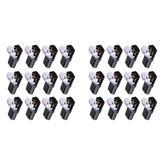 100x 2Pin Way Plug Wire Cable Snap Connectors Waterproof Electric Wire ...