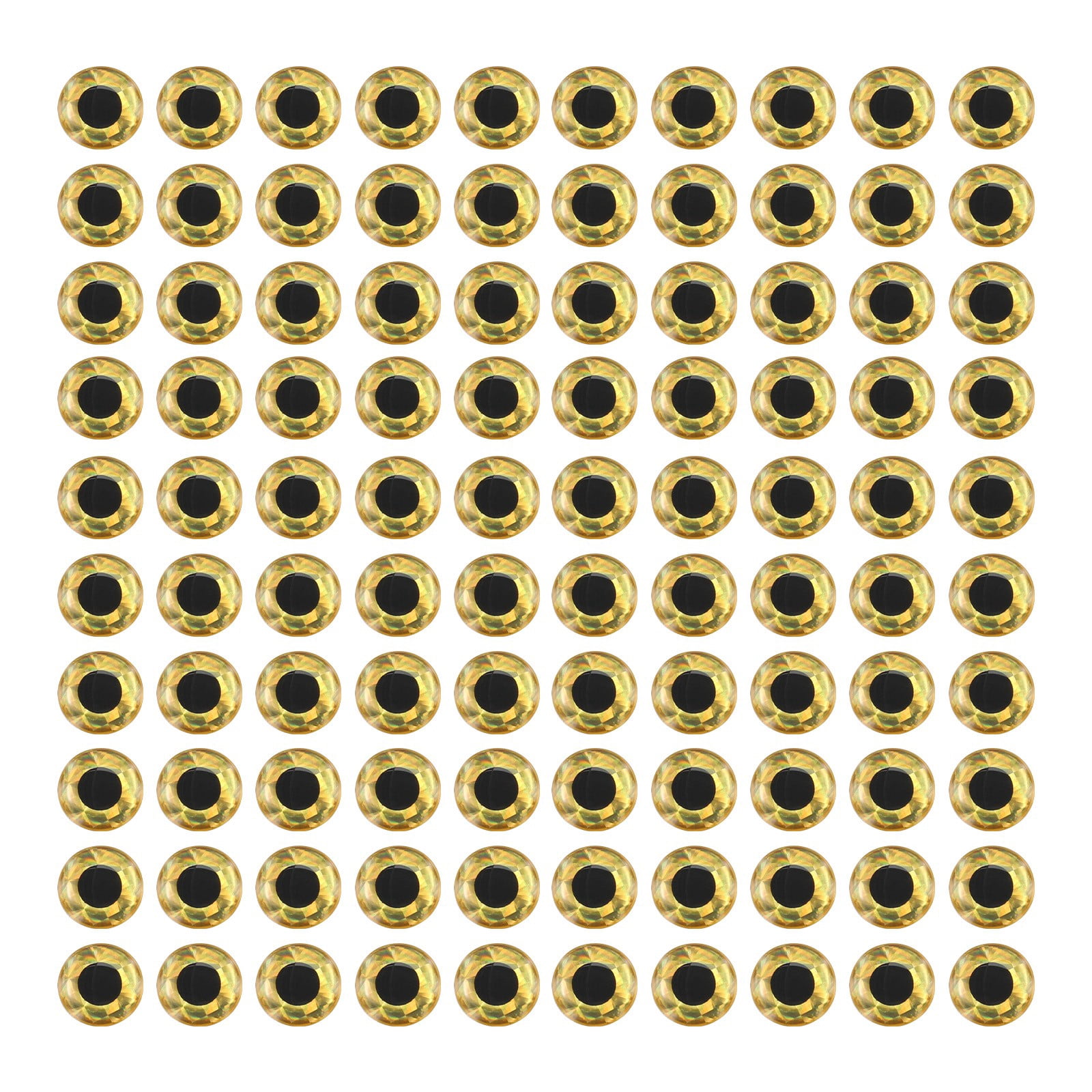 100x Fishing Lure Eyes Fish Eye Stickers Fly Tying 3D Stickers Lure ...