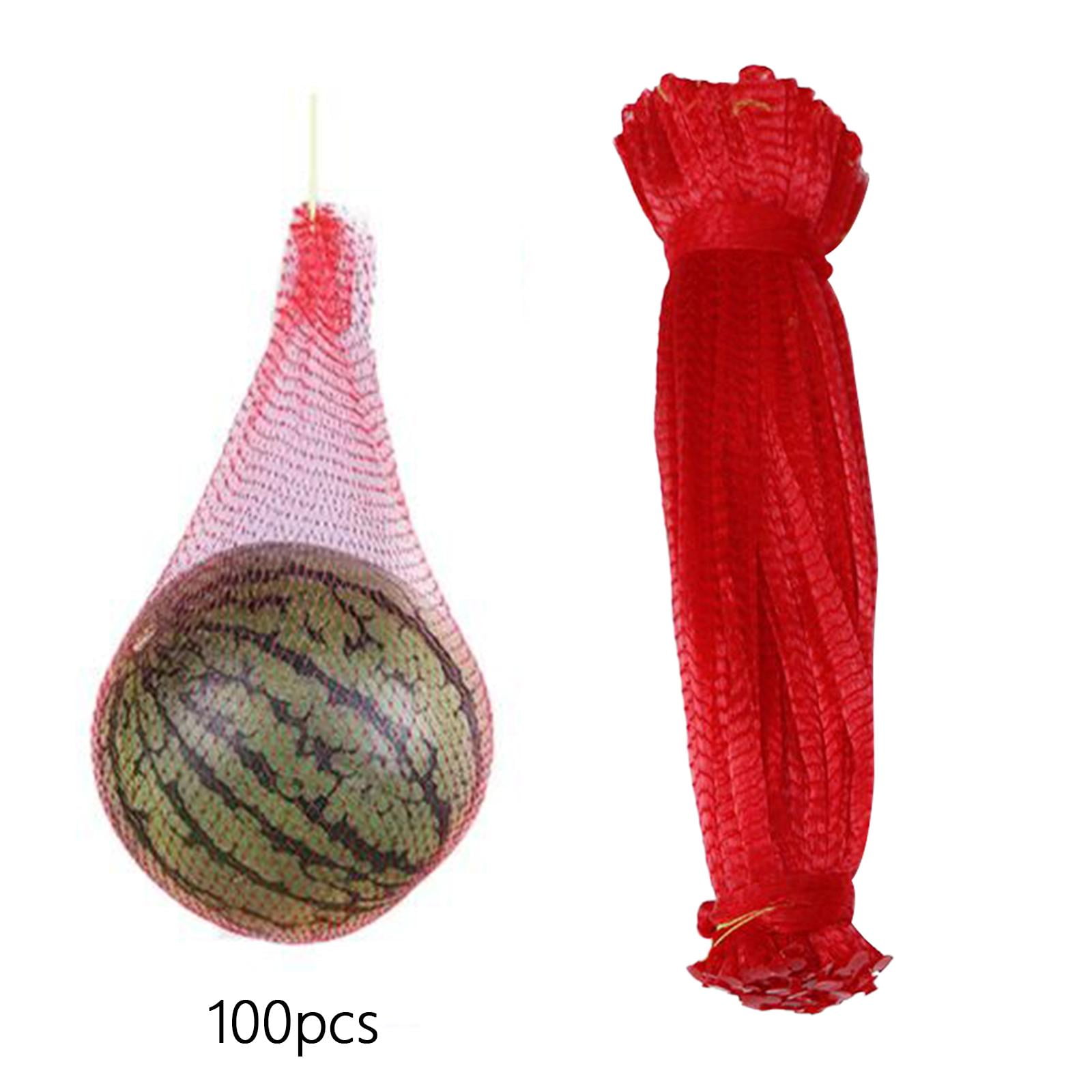 100x Hanging Watermelon Net Bags Reusable Honeydew Cantaloupes Mesh Net ...