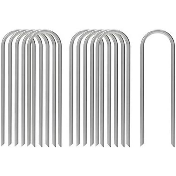 100x Metal Garden Stakes Tent Drip Line Irrigation Stakes,12 Inch Round ...
