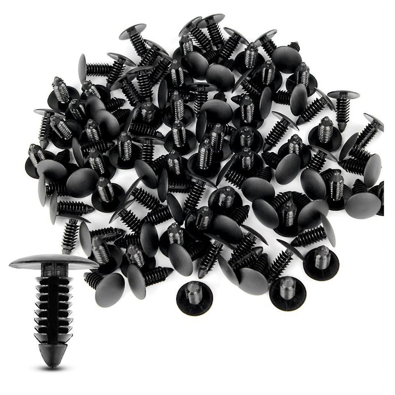 100x Plastic Bumper Fastener Rivet Clips Automotive Furniture Assembly ...