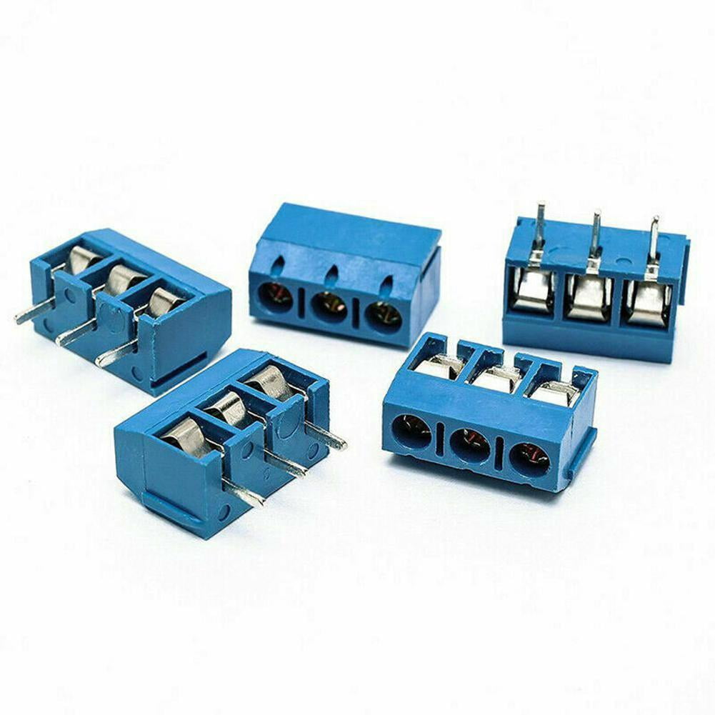 100x Stainless Steel Wire Guard Terminal Block for IC Sockets KF301-3P ...