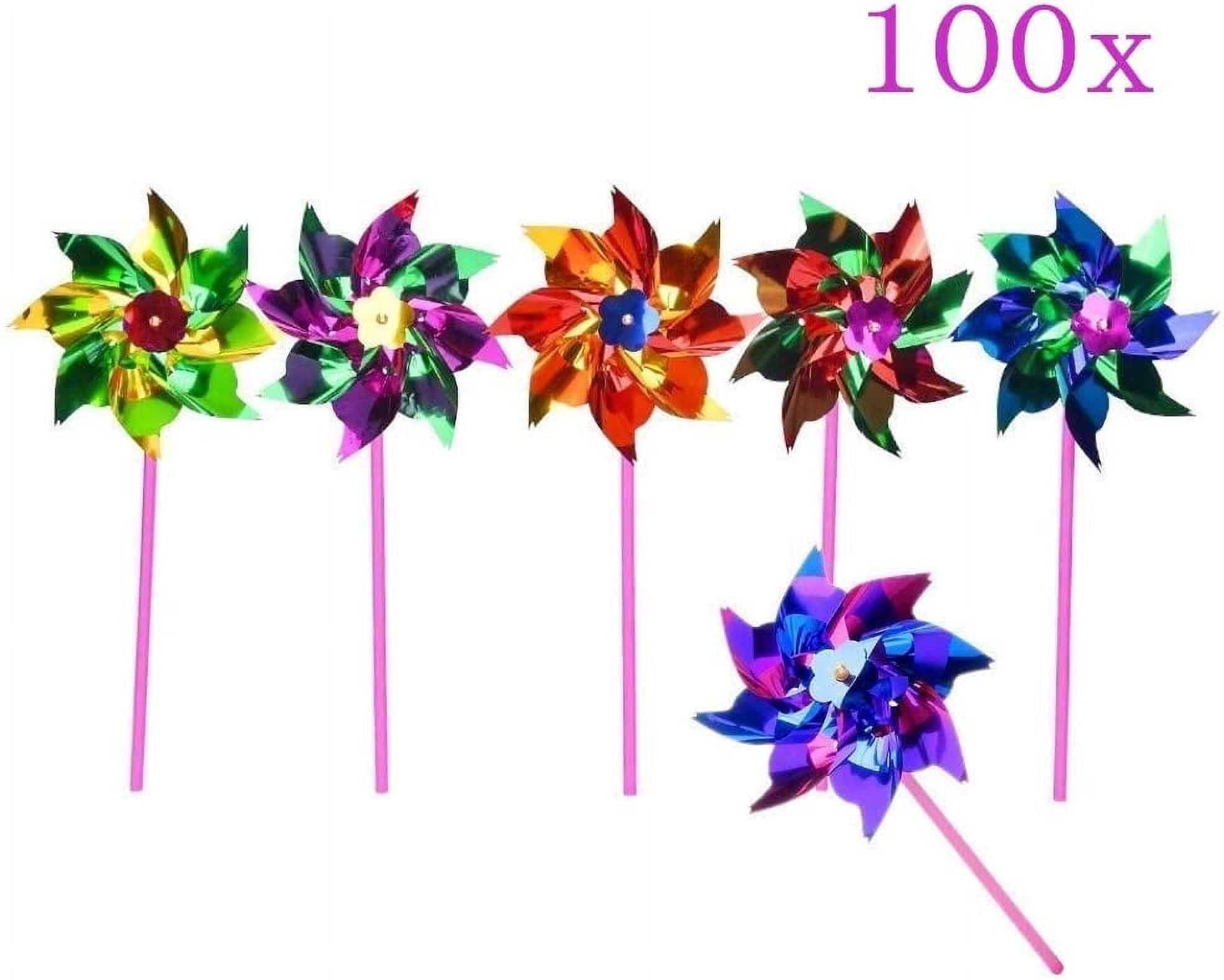 100x Waterproof foil windmills outdoor toys for children garden ...