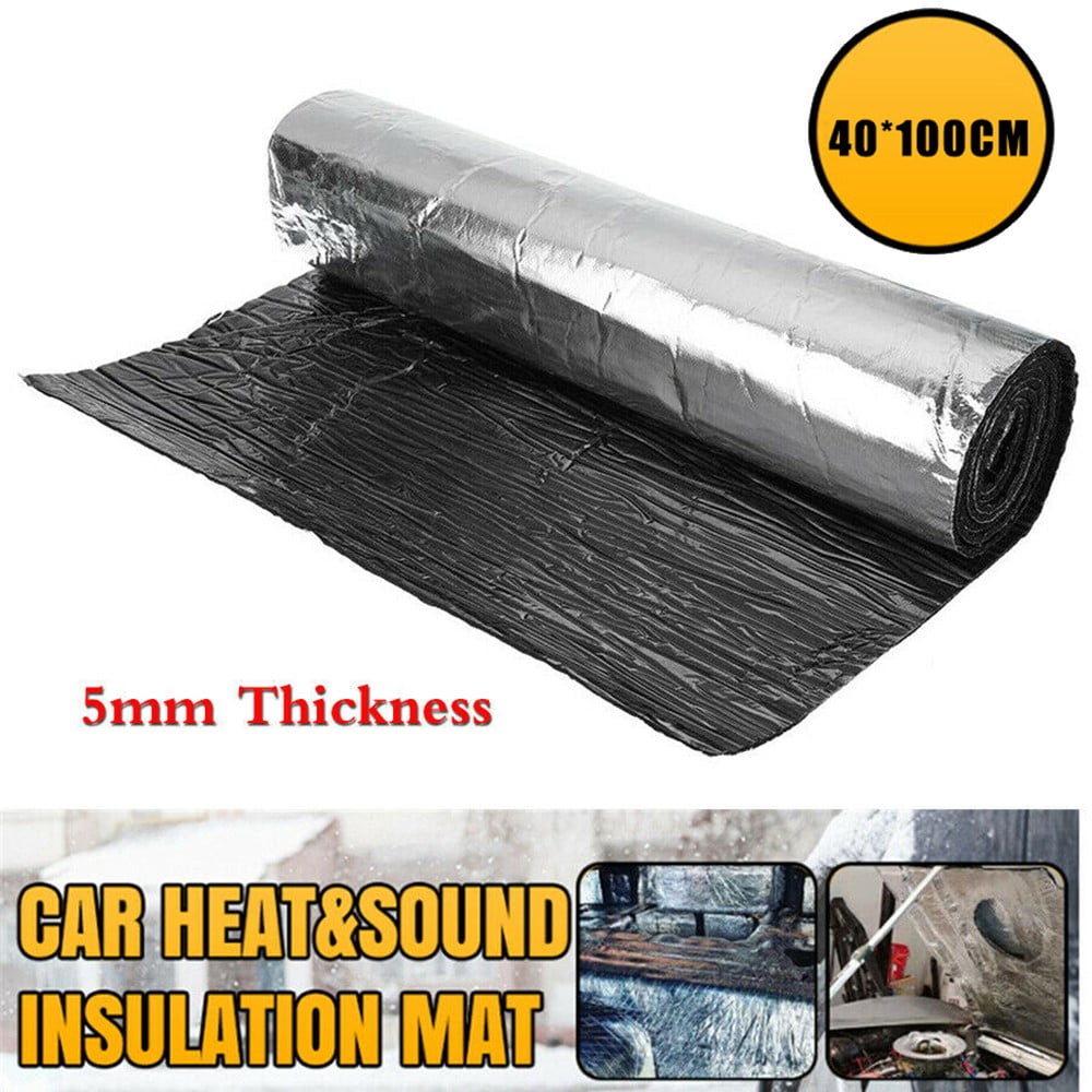 100x40cm 5mm Car Hood Engine Firewall Heat Mat Deadener Sound Proof ...