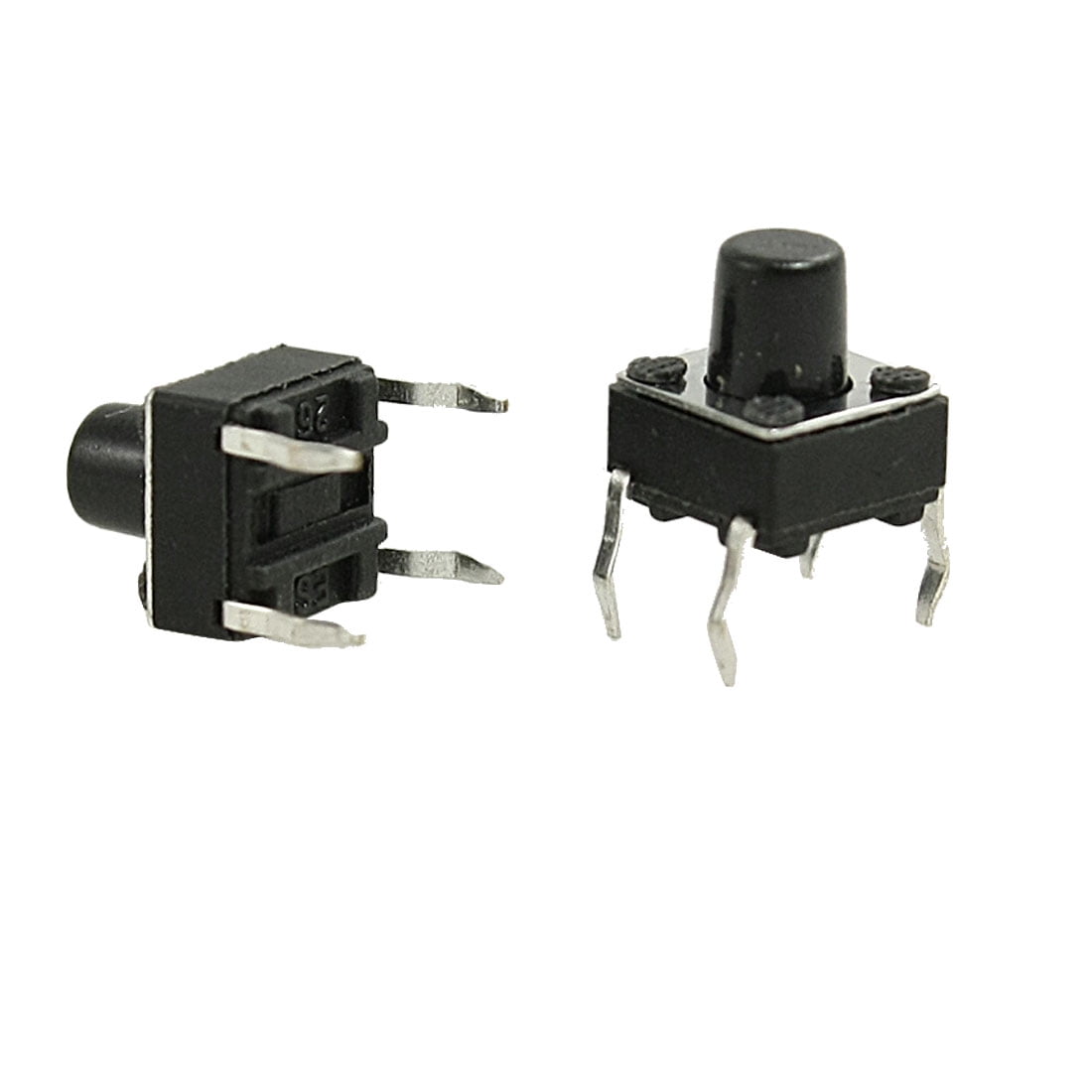 100xPCB Momentary Tactile Tact Push Button Switch 4 Leg DIP 6x6x7mm ...