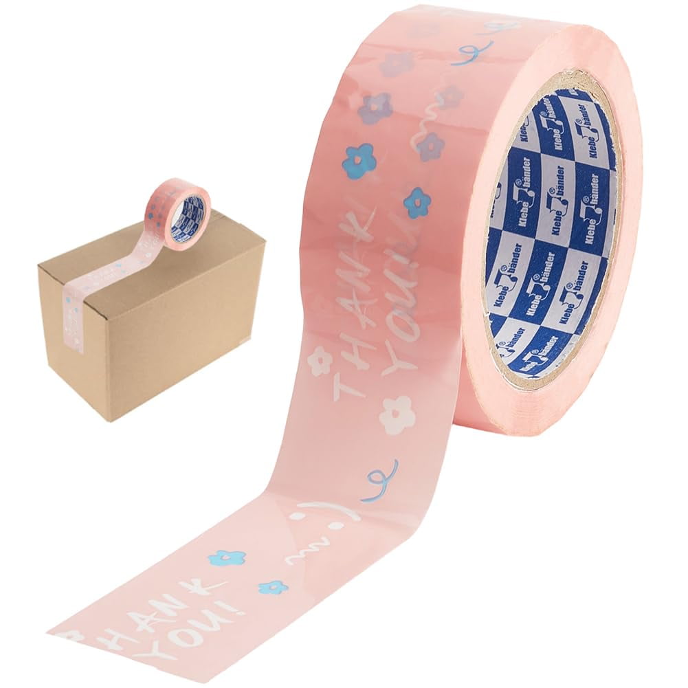 100yards*45mm Designer Cute Packing Tape Flower Pattern Colorful ...