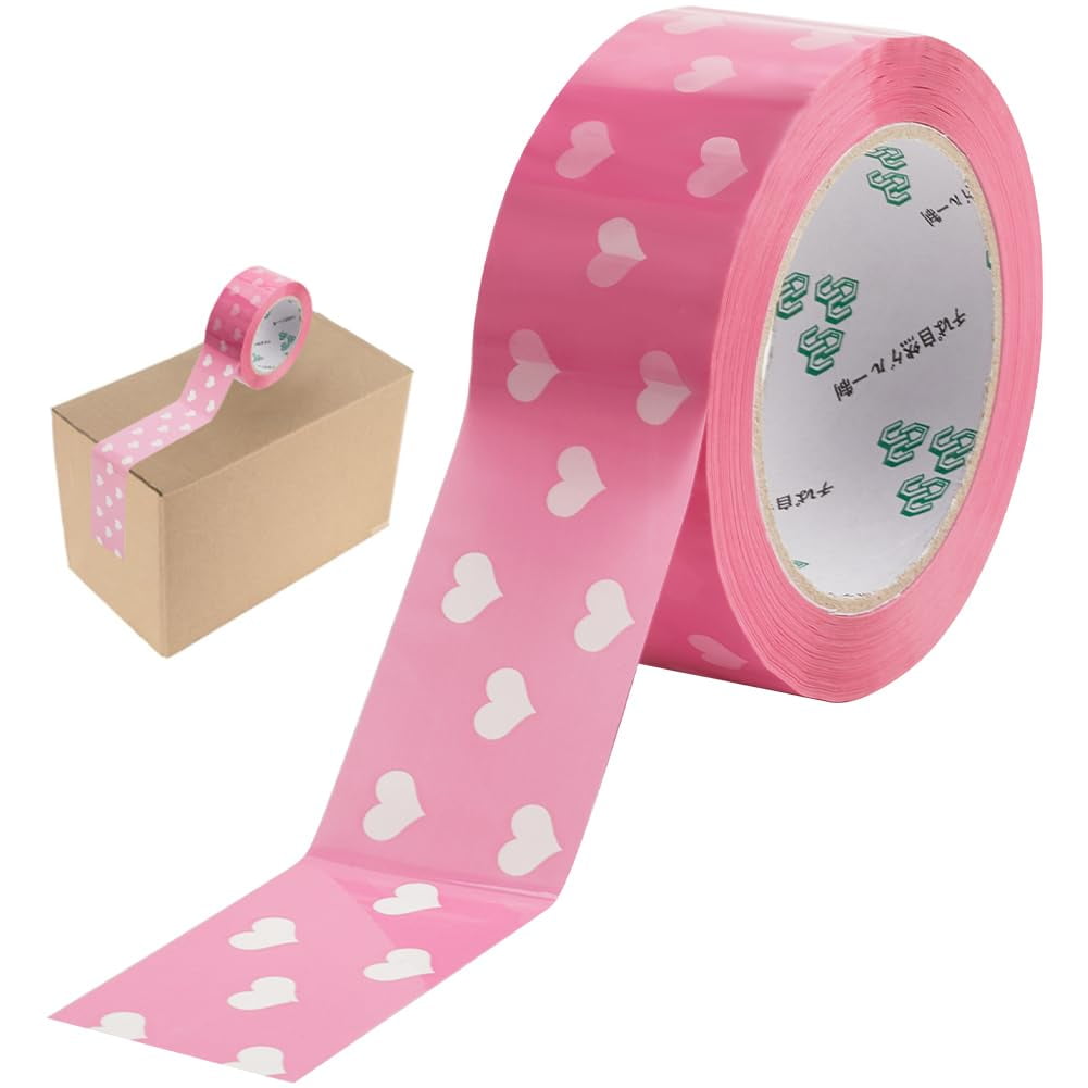100yards*45mm Designer Cute Packing Tape Heart Colorful Printing ...