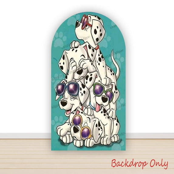 101 Dalmatians 7.2FT Arch Backdrop Cover 101 Dalmatians Birthday Party ...