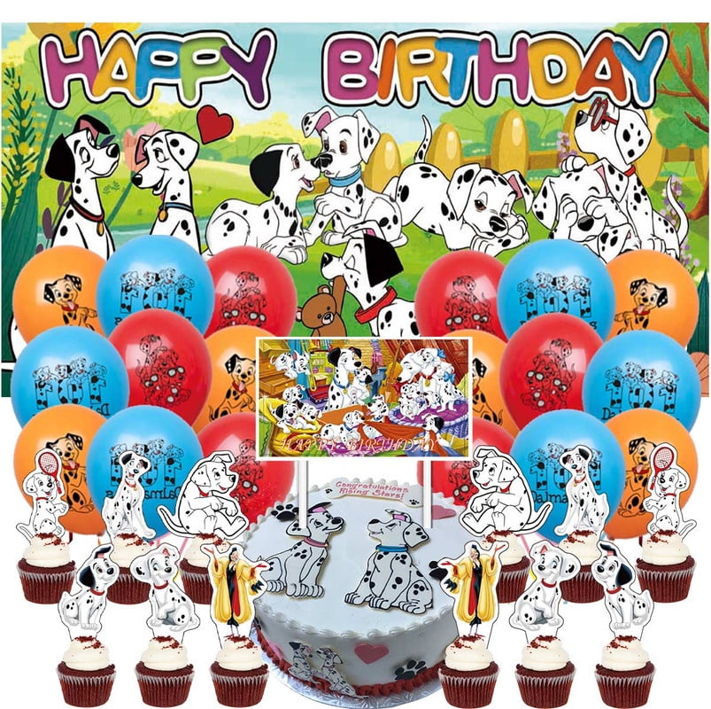 101 Dalmatians Birthday Party Decorations Supplies Set Latex Balloons ...