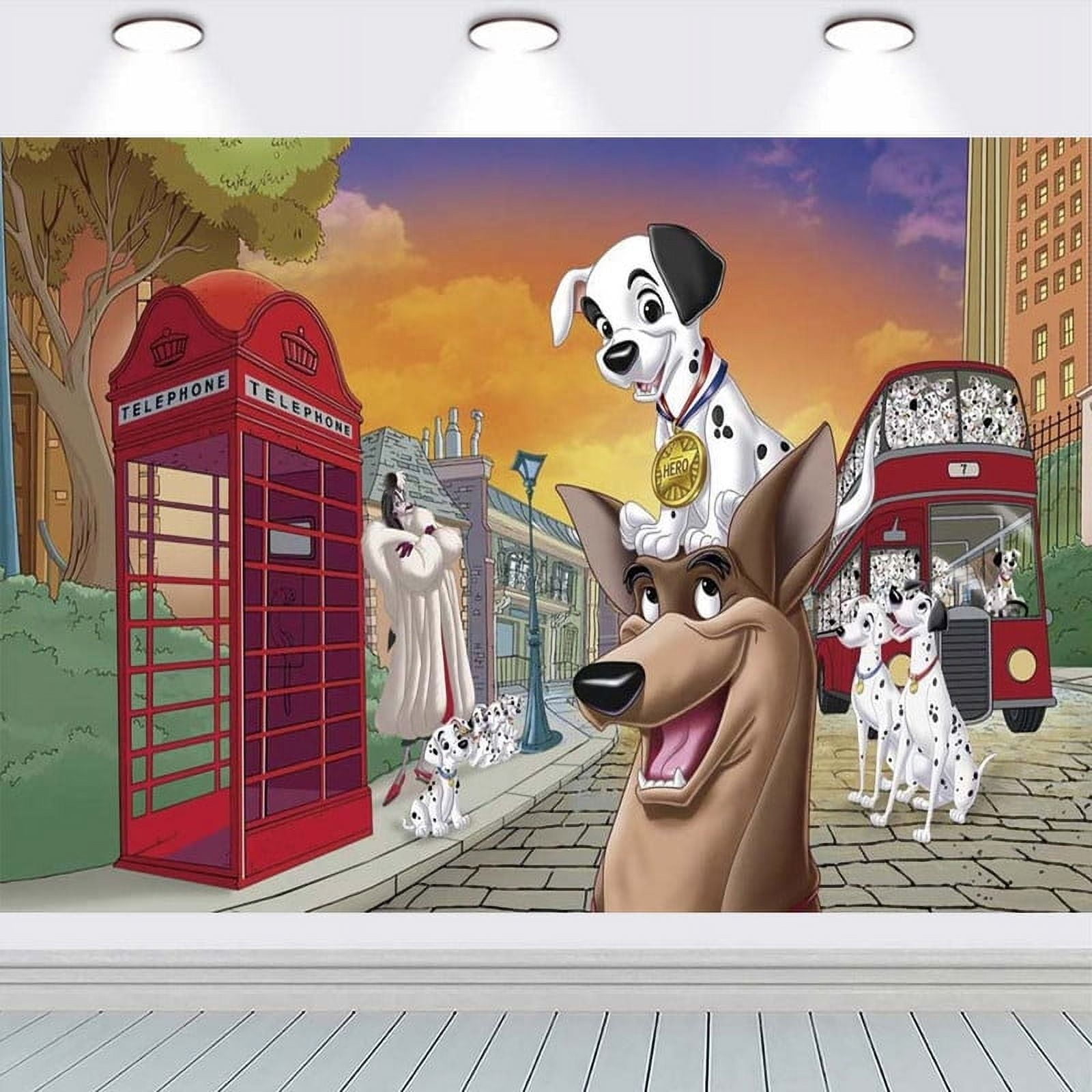 101 Dalmatians Birthday Party Supplies Banner Backdrop Background ...