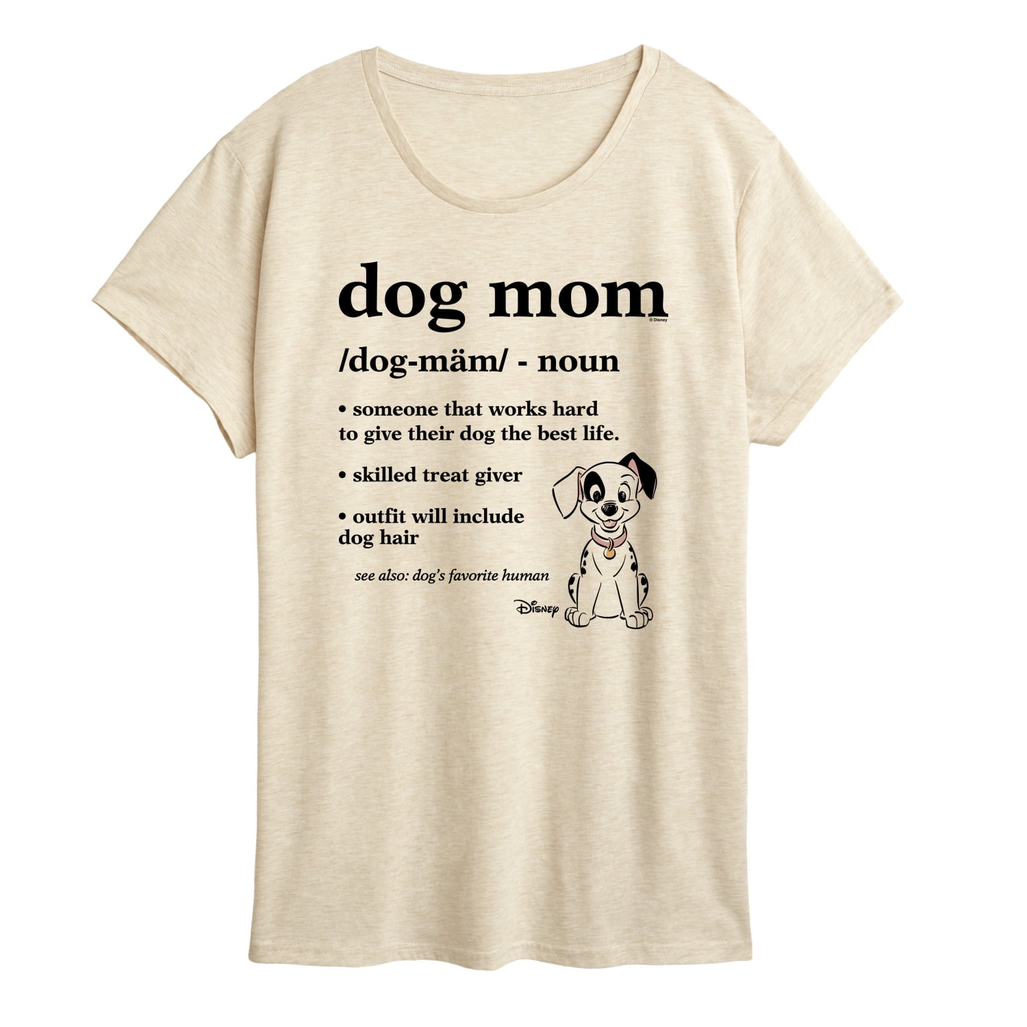 101 Dalmatians - Dog Mom Definition - Women's Short Sleeve Graphic T ...