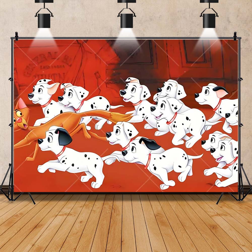 101 Dalmatians Happy Birthday Backdrop Banner Poster for Dalmatians ...