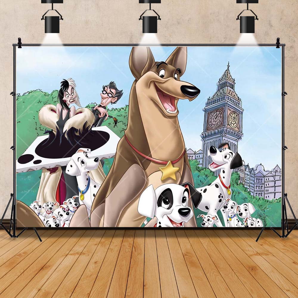101 Dalmatians Happy Birthday Backdrop Banner Poster for Dalmatians ...