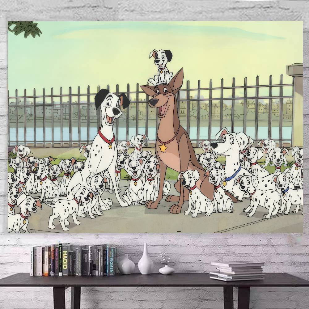 101 Dalmatians Happy Birthday Backdrop Banner Poster for Dalmatians ...
