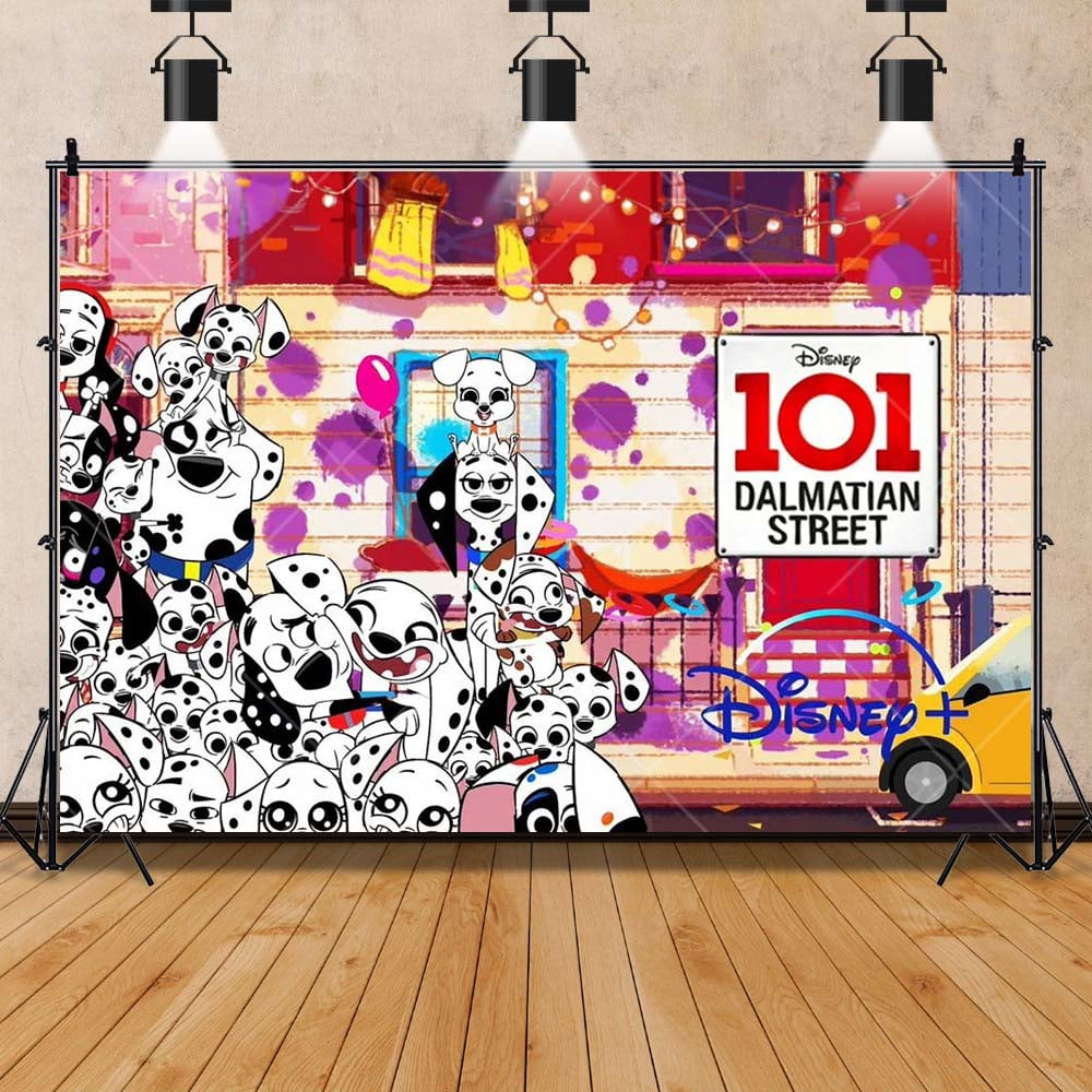 101 Dalmatians Happy Birthday Backdrop Banner Poster for Dalmatians ...