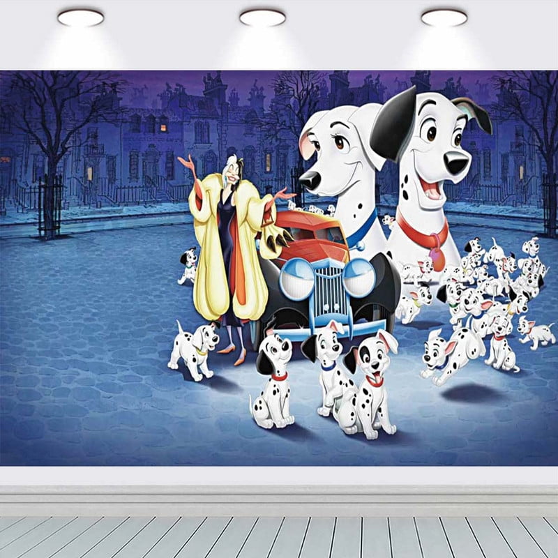 101 Dalmatians Party Supplies Background Backdrop Taspestry Banner ...