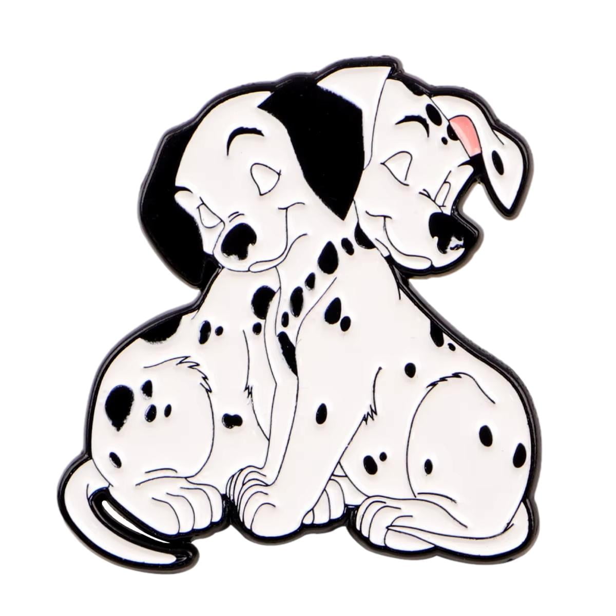 101 Dalmatians Pongo and Perdita Cartoon Dogs 1.25 inch Tall Metal ...