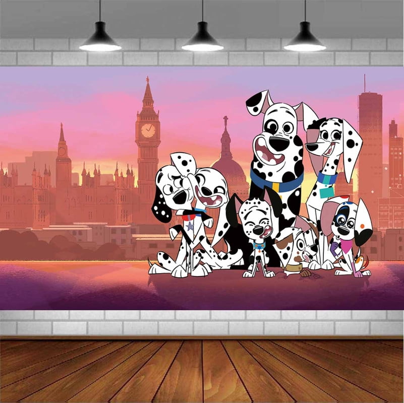 101 Dalmatians The Series Backdrop Banner Party Supplies Poster Movie ...