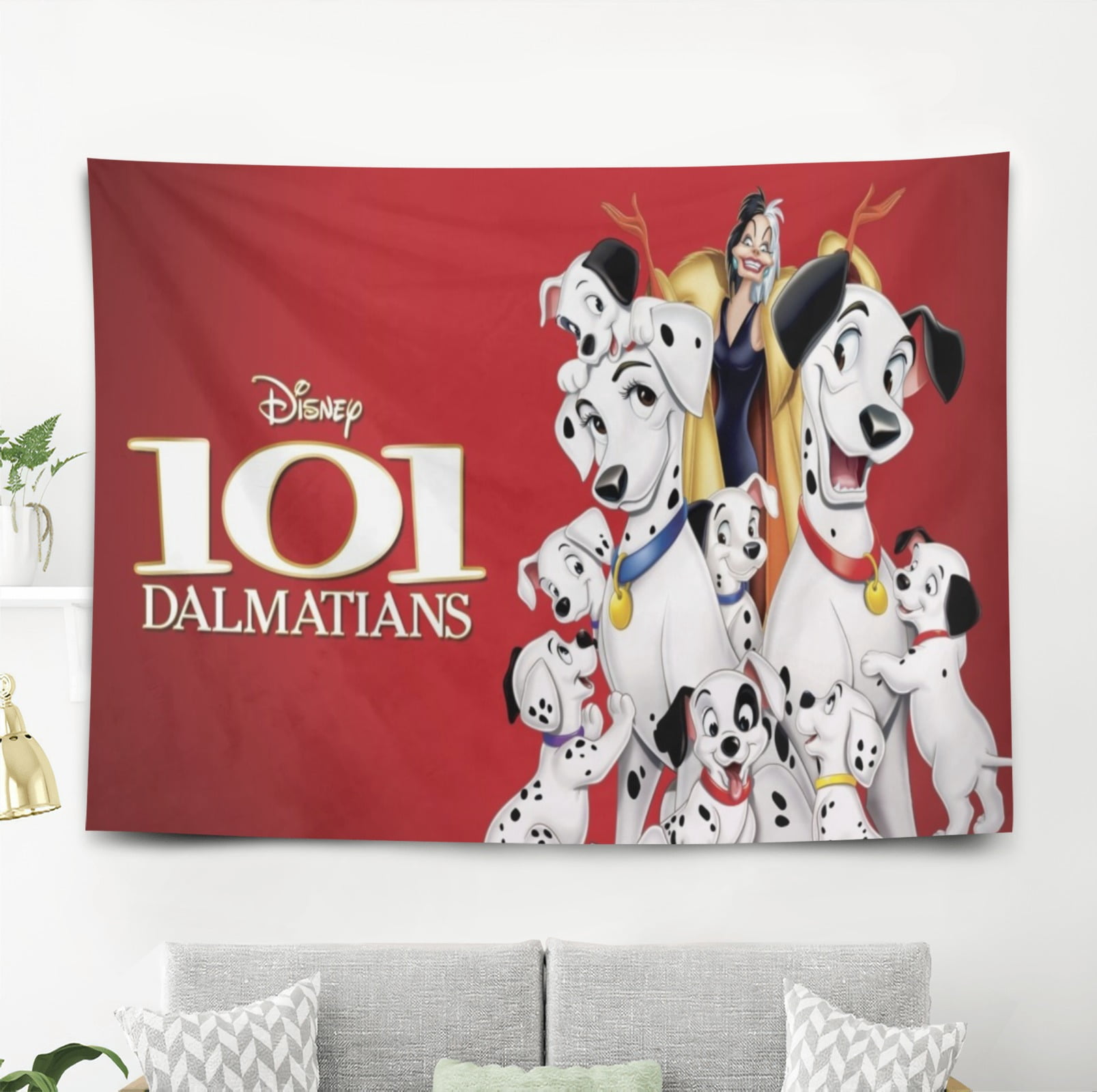101 Dalmatians The Series Tapestry Gift Wall Hanging Backdrop for Room ...